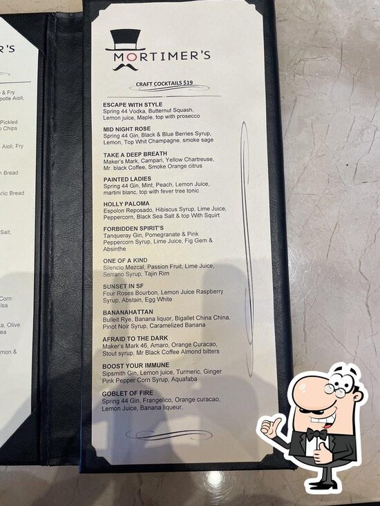 The Mortimer in San Francisco - Restaurant menu and reviews