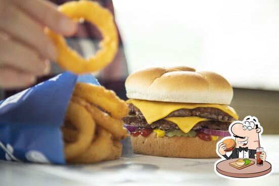 Menu at Culver’s fast food, Liberty, W Kansas St