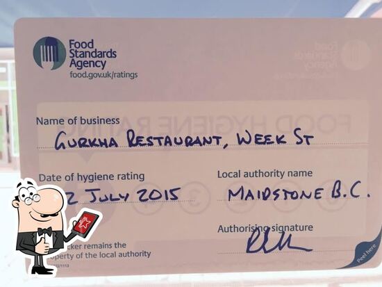 Gurkha Restaurant, Maidstone - Restaurant menu, prices and reviews