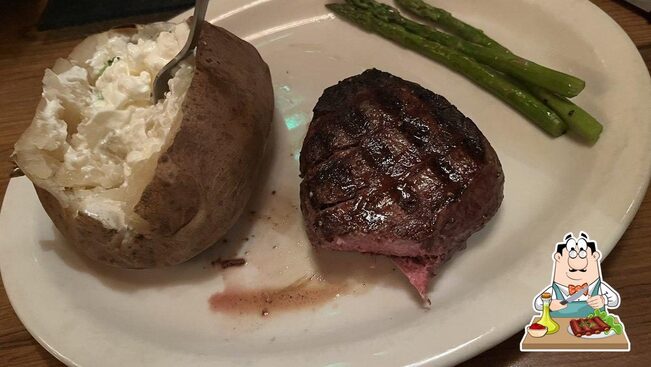 Menu at Topaz Lodge steakhouse, USA