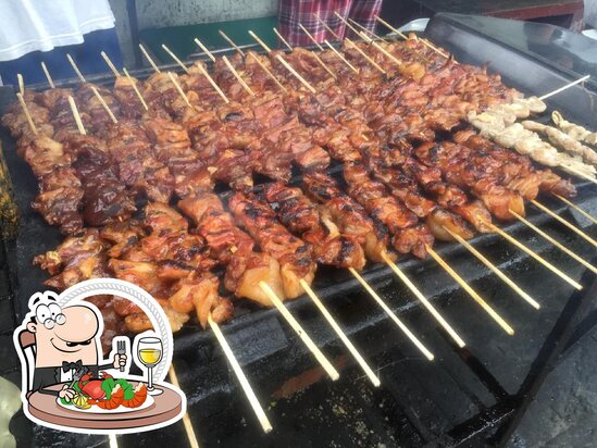 Menu at BBQ station, Parañaque, Conrad street