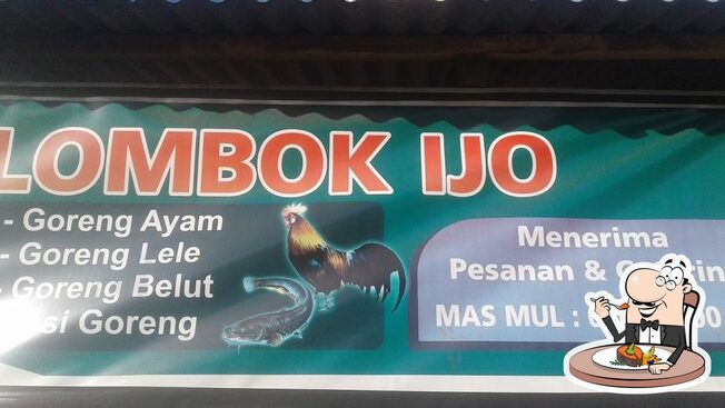 Menu at Lombok Ijo Mas Mul restaurant, Indonesia