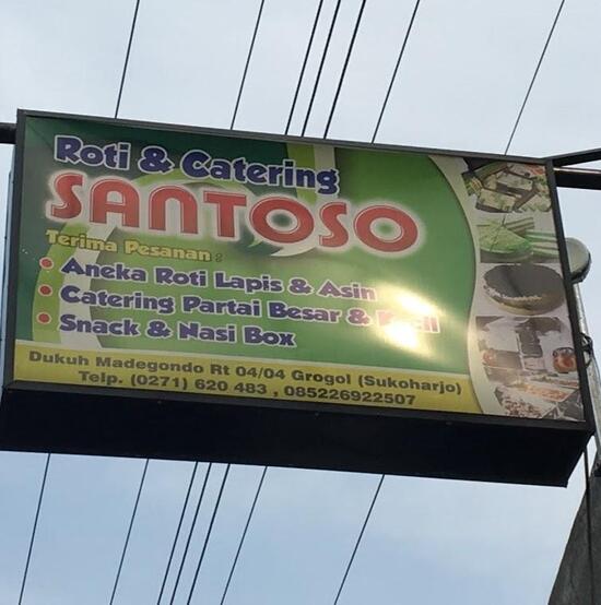 Menu at Roti & Catering Santoso, Grogol