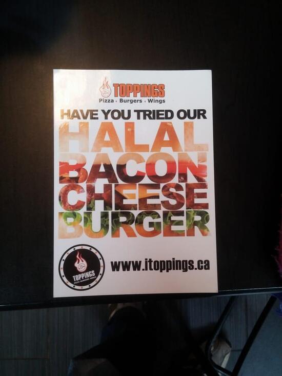Menu at Toppings pizzeria, Richmond Hill, 1-426 Major MacKenzie Drive E