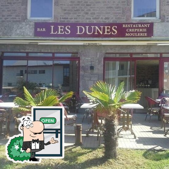 Menu at Les Dunes restaurant, Fréhel