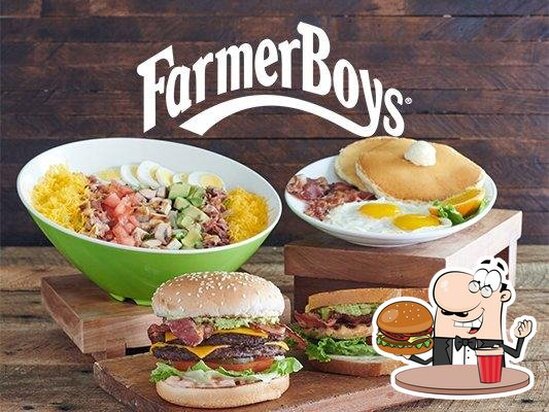 Menu at Farmer Boys fast food, La Habra