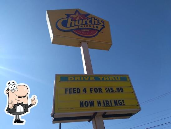 Menu at Church's Texas Chicken fast food, Macon, Pio Nono Ave