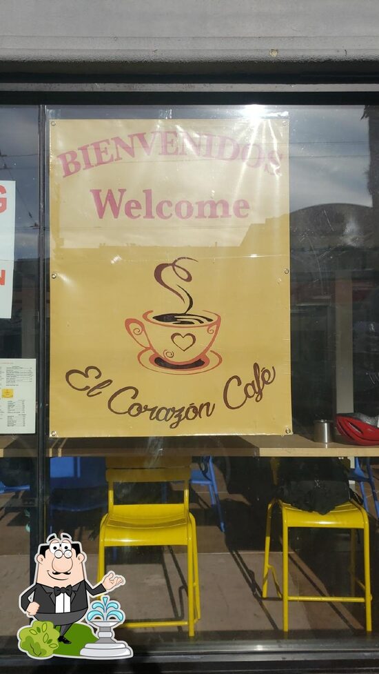 Menu at El Corazon Cafe, San Francisco
