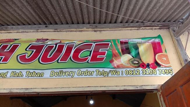Menu at Rumah Juice cafe, Palang