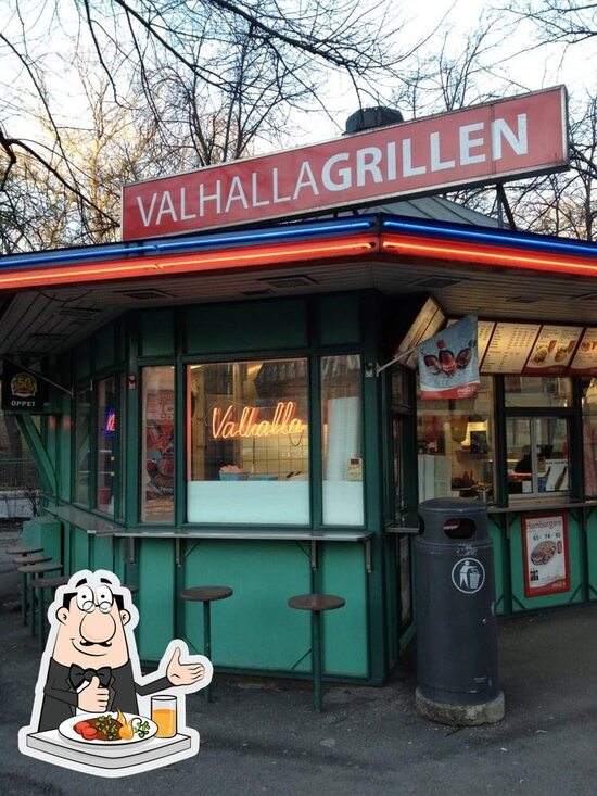 Menu at Valhallagrillen restaurant, Stockholm