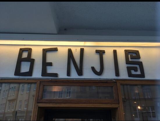 Menu at Benji's Restaurang & Bar, Stockholm
