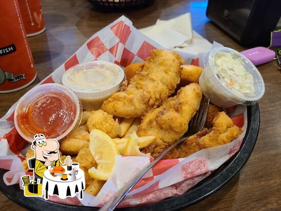 Menu at River Smith's Chicken & Catfish restaurant, Lubbock, 406 Avenue Q