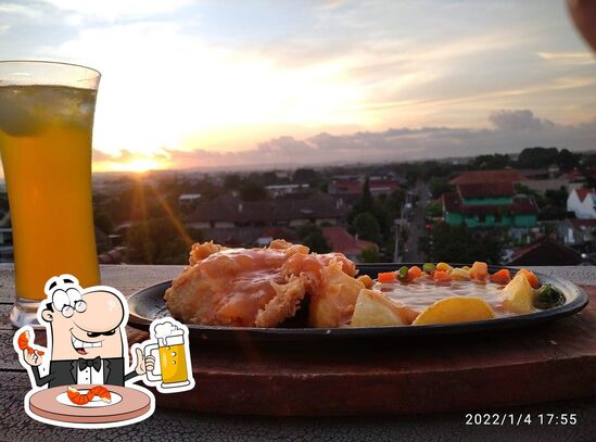 Menu at Rooftop Pasar Prawirotaman restaurant, Yogyakarta