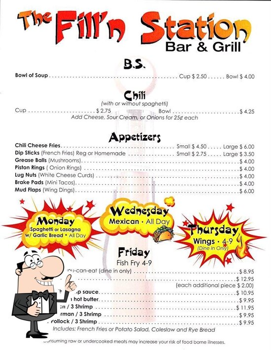 Fill'n Station in Cecil - Restaurant menu and reviews