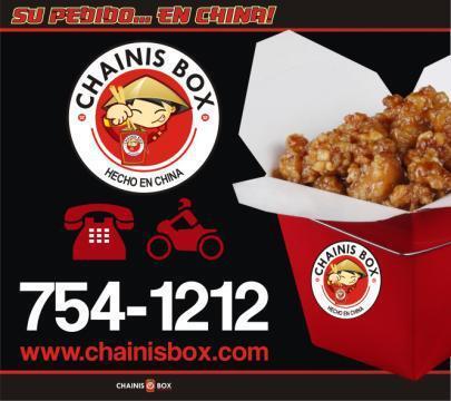 Menu at Chainis Box restaurant, Culiacán