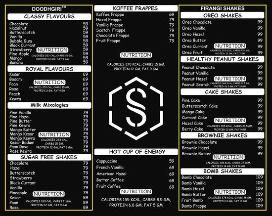Menu at Shake Shook Cafe Jamshedpur, Jamshedpur