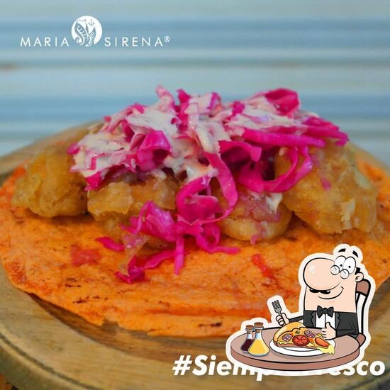 Menu at María Sirena restaurant, Mexico City, Av. Aquiles Serdán #500