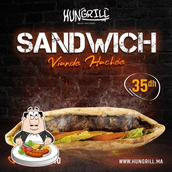 Menu at Hungrill restaurant, Casablanca
