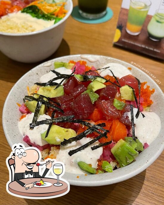 Menu at Honu Poke & Matcha Bar, West Jakarta