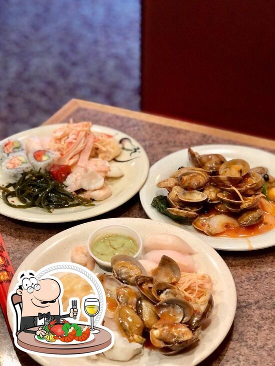 Menu at DJ's International Buffet restaurant, Garden City