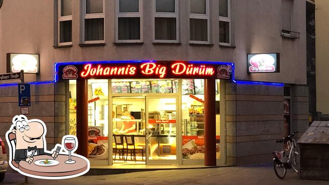 Menu at Johannis Big Dürüm restaurant, Nuremberg