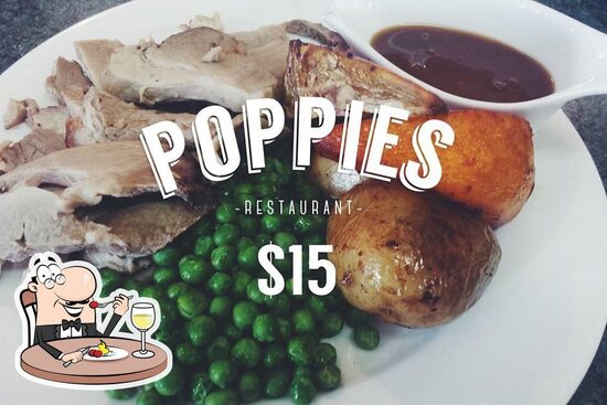 Menu at Poppies Restaurant, Porirua