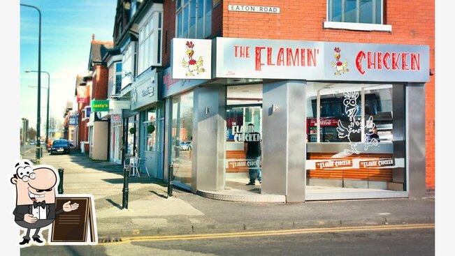 Menu at The Flamin Chicken restaurant, Sale, 119 Washway Rd