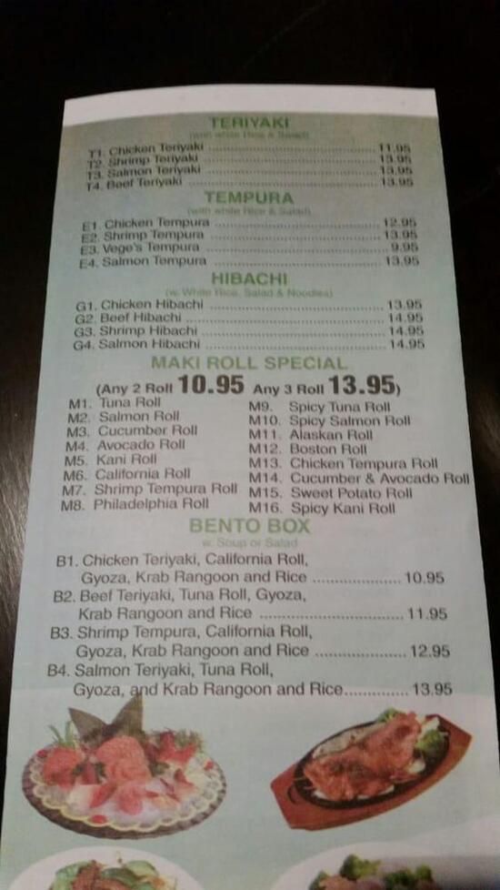 Menu at China 1 restaurant, Sultan