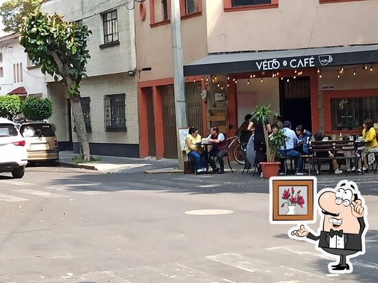Menu at Vélo café, Mexico City