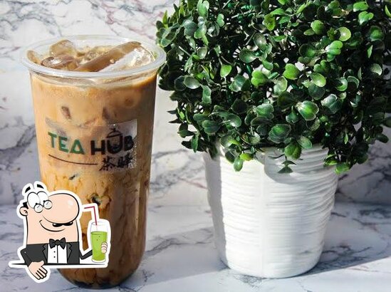 Menu at TEA HUB cafe, Rodriguez