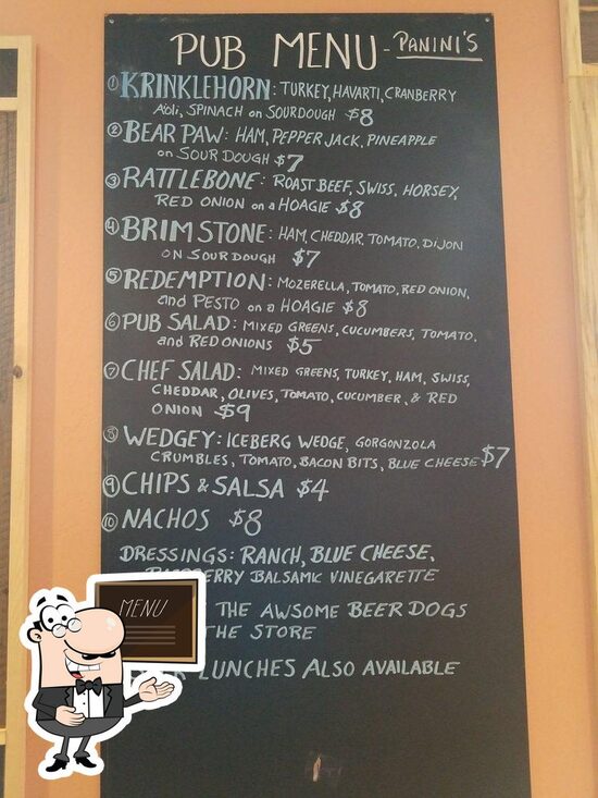 Menu at Trego Pub & Eatery, Trego