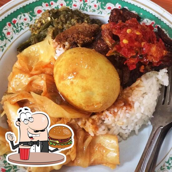 Menu at Nasi Kapau restaurant, North Jakarta, Pusat Grosir MetroTanah ...
