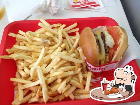 Menu at In-N-Out Burger fast food, Davis