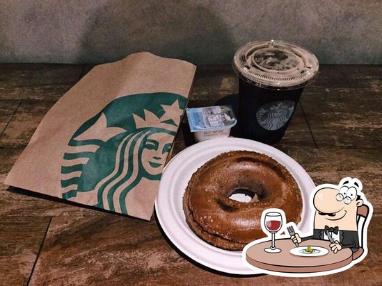 Menu at Starbucks cafe, Melbourne, Shop 151