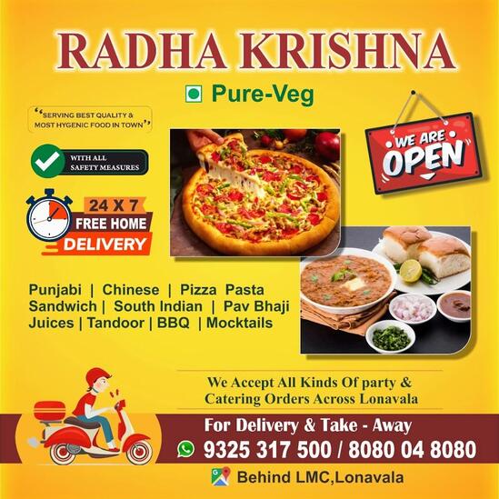 Menu at Radha Krishna Pure-Veg Lonavala, Lonavala