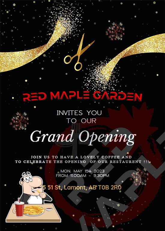 Menu at Red Maple Garden restaurant, Lamont
