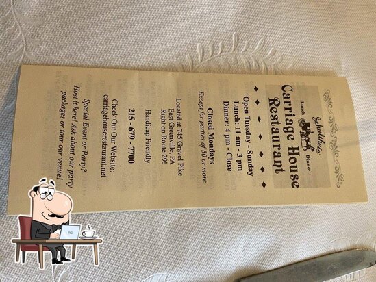 Carriage House Restaurant & Pub, East Greenville - Menú del restaurante ...