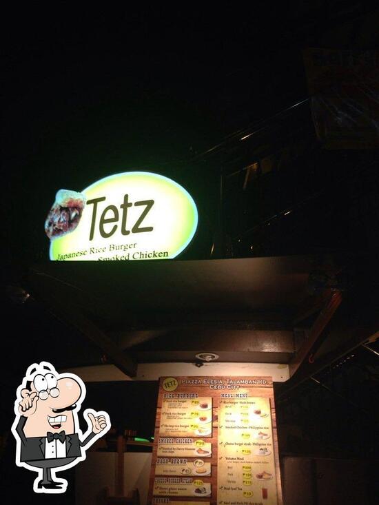 Menu at Tetz Rice Burger restaurant, Cebu City