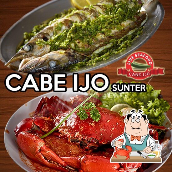 Menu at Cabe Ijo Sunter restaurant, North Jakarta, Jl. Danau Sunter ...