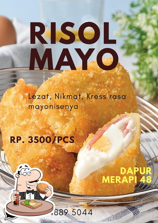 Menu at Dapur Merapi 48 restaurant, Indonesia