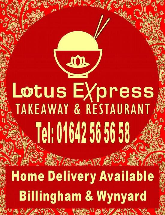 Menu at Lotus Express fast food, Billingham