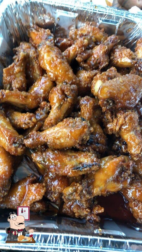 Menu at Perry Wings fast food, Miami