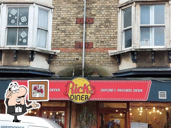 Menu at Rick's Diner cafe, Oxford, 88-90 Cowley Rd
