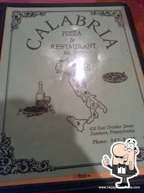 Calabria Pizza, Dunmore - Restaurant menu, prices and reviews
