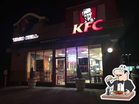 Menu at KFC fast food, Milton, 405 Martin St