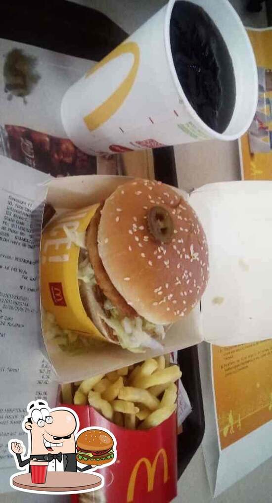 Menu at McDonald's, New Delhi, Indira Gandhi Int'l Airport