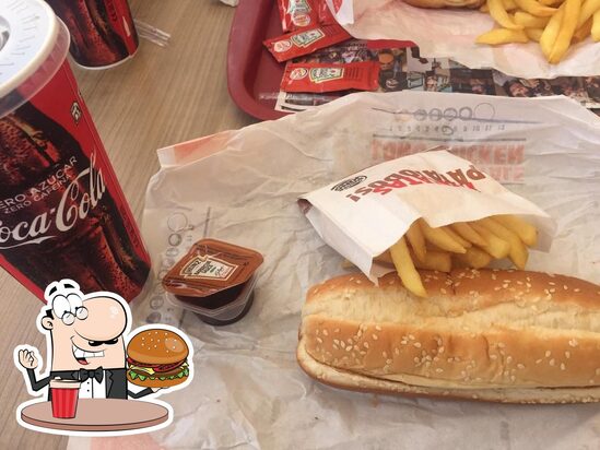 Menu at Burger King restaurant, Playa Blanca, Av. de Papagayo