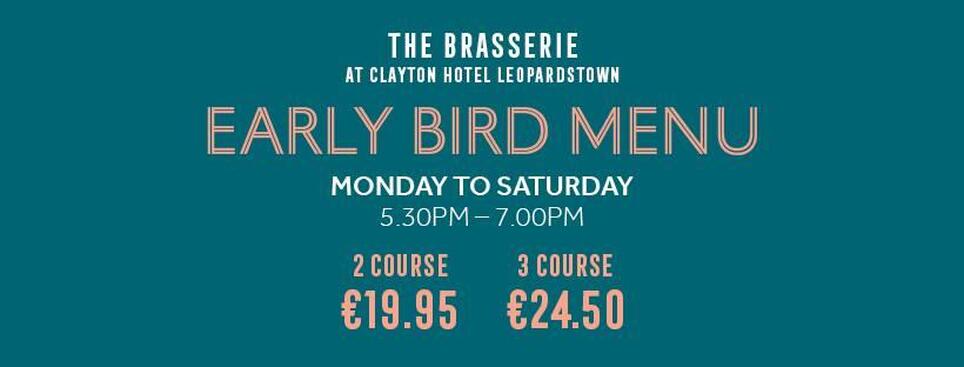 Menu at Clayton Hotel Leopardstown pub & bar, Dublin, Central Park