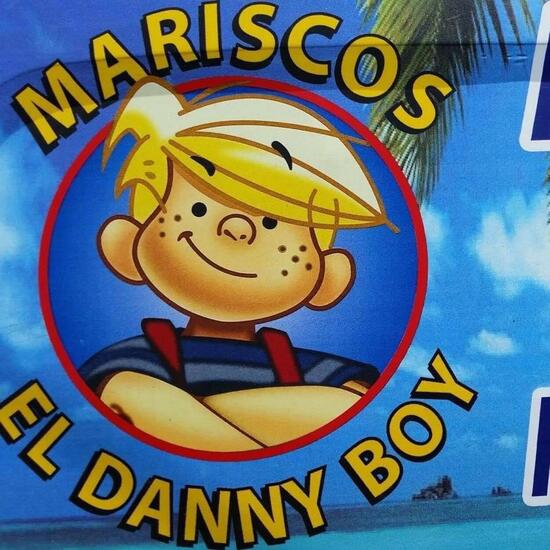 Menu at Mariscos Danny Boy restaurant, Tlaquepaque