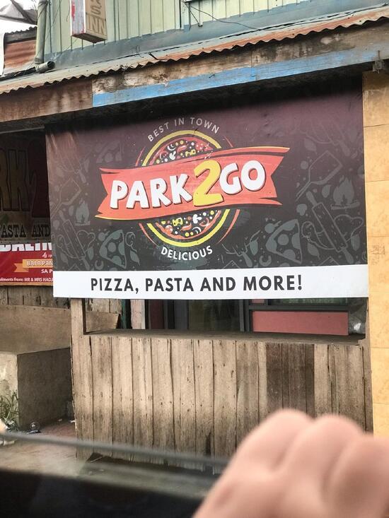 Menu at Park 2 Go restaurant, Malabang